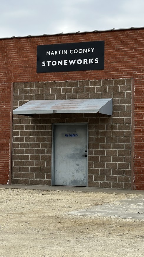 Martin Cooney STONEWORKS, sign installed | martincooney.com